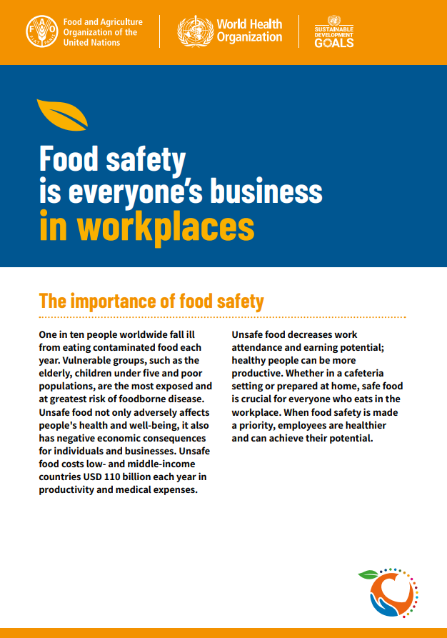 Food safety is everyone’s business in workplaces | UN‑Nutrition: the ...