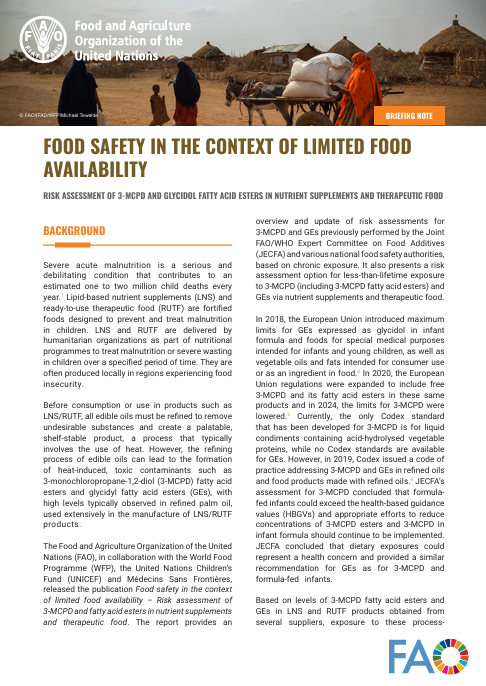 Now available: Key messages of the FAO report "Food safety in the ...