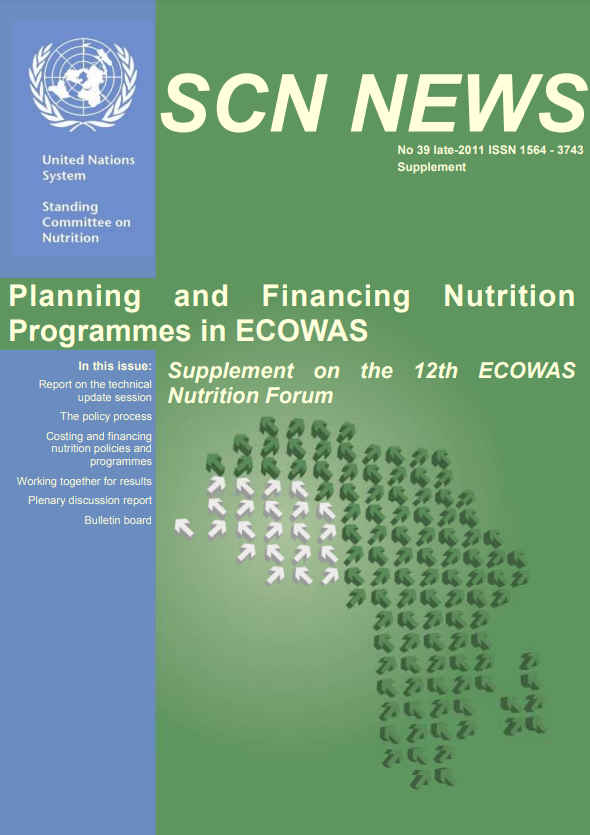 Planning and Financing Nutrition Programmes in ECOWAS | UN‑Nutrition ...