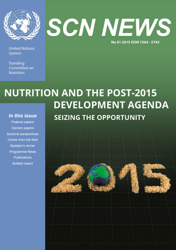 Nutrition and the Post-2015 Development Agenda – Seizing the ...